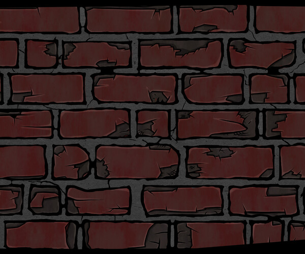 ArtStation - Stylized Brick Texture | Resources