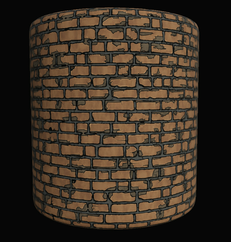 ArtStation - Stylized Brick Texture | Resources