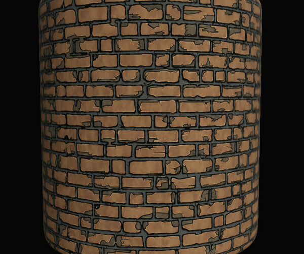 ArtStation - Stylized Brick Texture | Resources