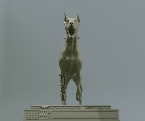 ArtStation - Cyborg Dog Doberman 3D print model | Resources