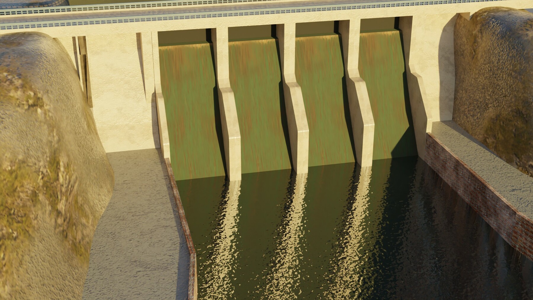 ArtStation - Dam - Low Poly - Game Ready - PBR | Resources