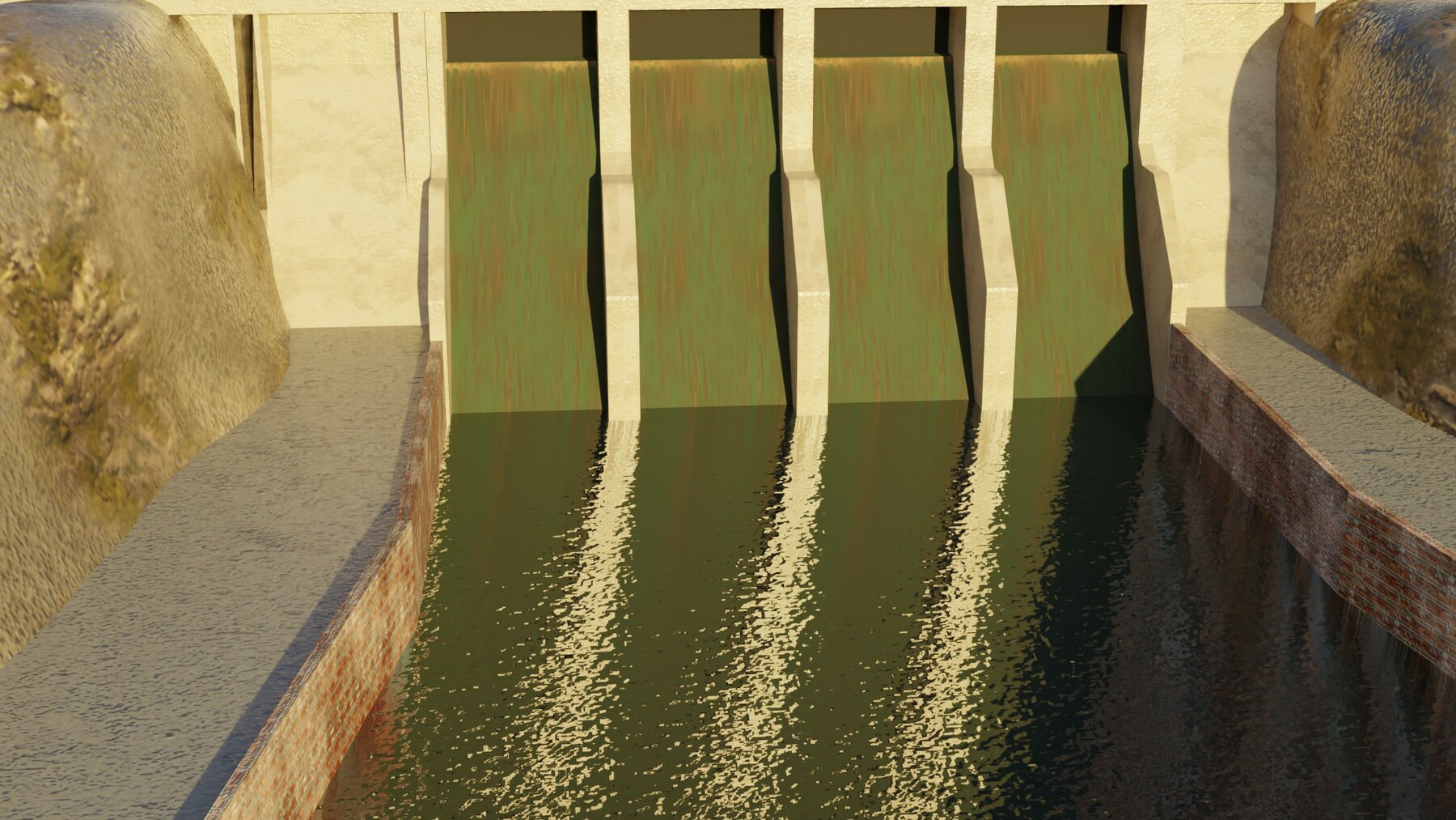 ArtStation - Dam - Low Poly - Game Ready - PBR | Resources