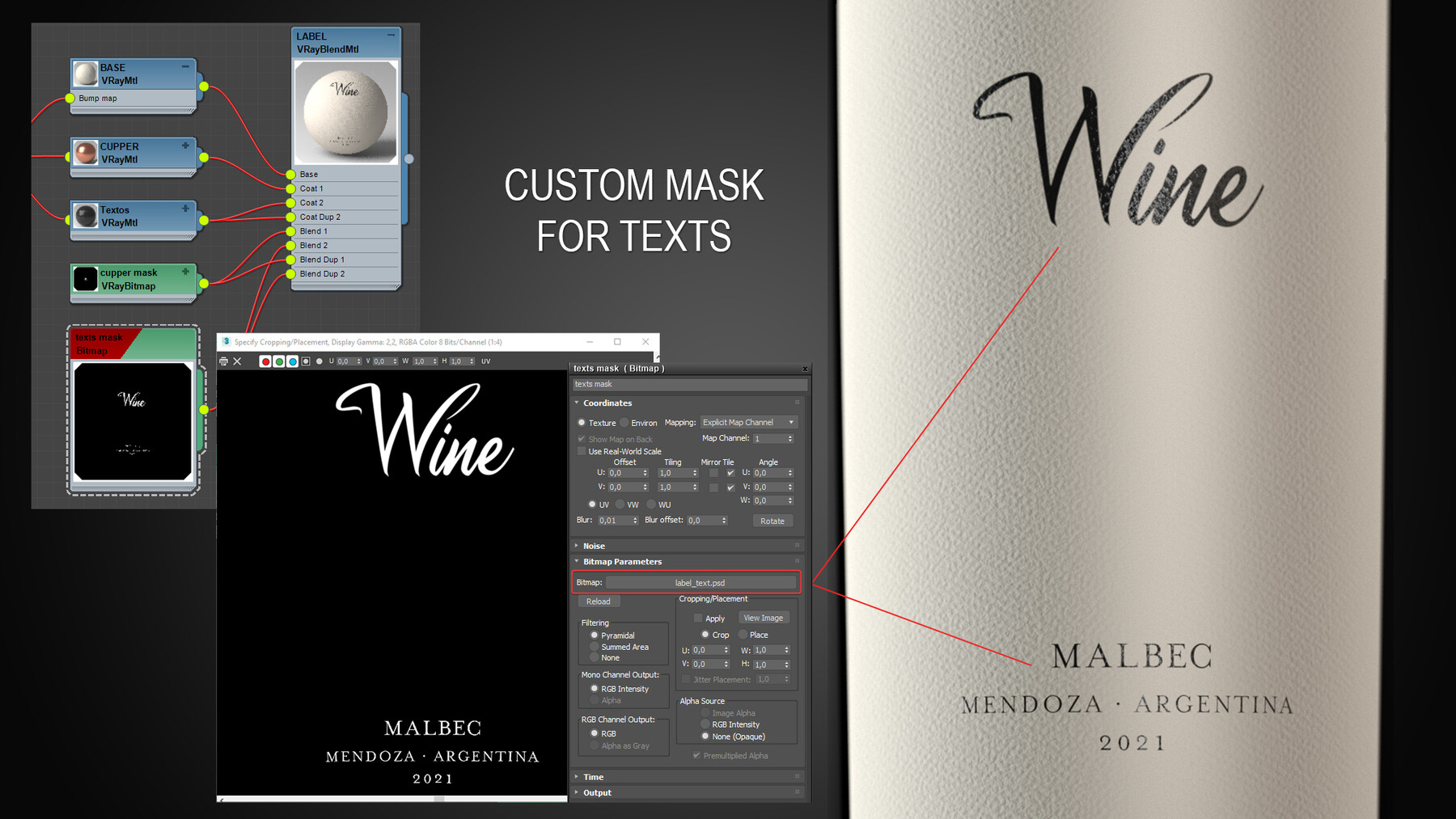 ArtStation - Customizable Wine Label 3D Model | Resources