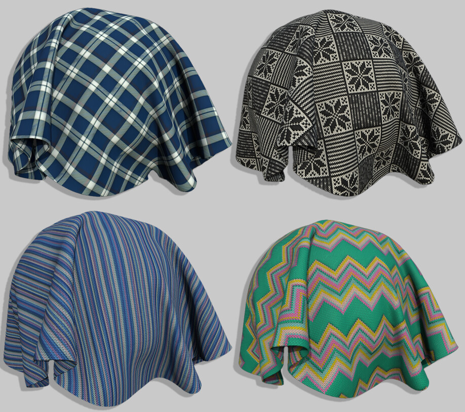 ArtStation - 28 Tileable Fabric Texture Set Pack | Game Assets