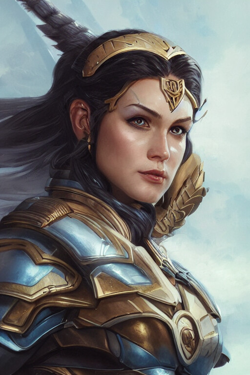 ArtStation - Valkyrie sky Amazon beauty Hero Fantasy 3k collection ...