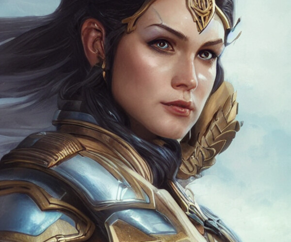 ArtStation - Valkyrie sky Amazon beauty Hero Fantasy 3k collection ...