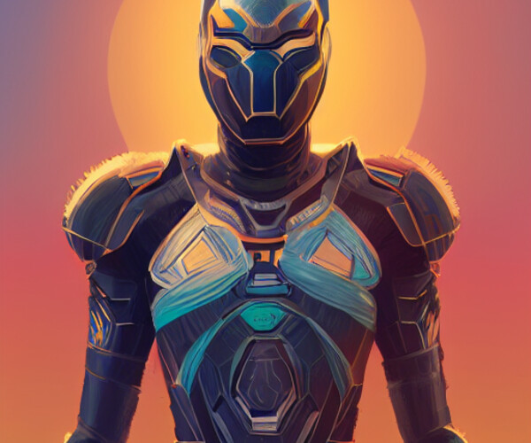 ArtStation - Suit Wakanda armor stylized helmet | Artworks
