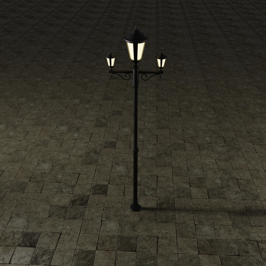 ArtStation - street Lamp Package 3dasset Street Light | Game Assets