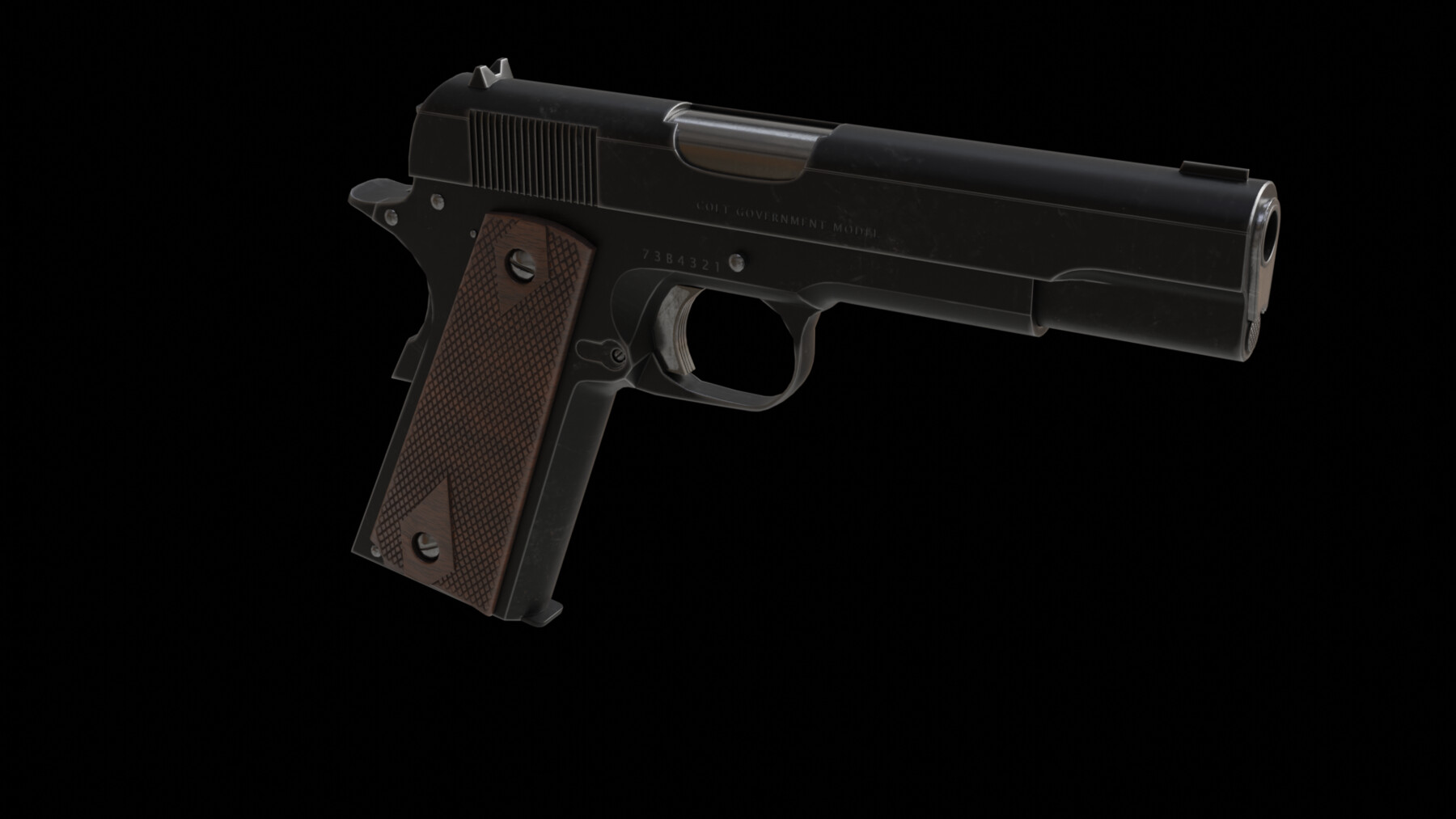 ArtStation - Game-ready Colt hand-gun | Game Assets