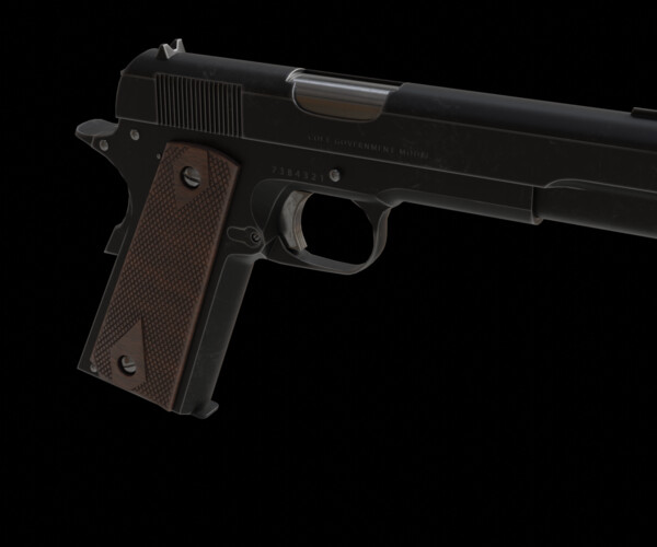 ArtStation - Game-ready Colt hand-gun | Game Assets