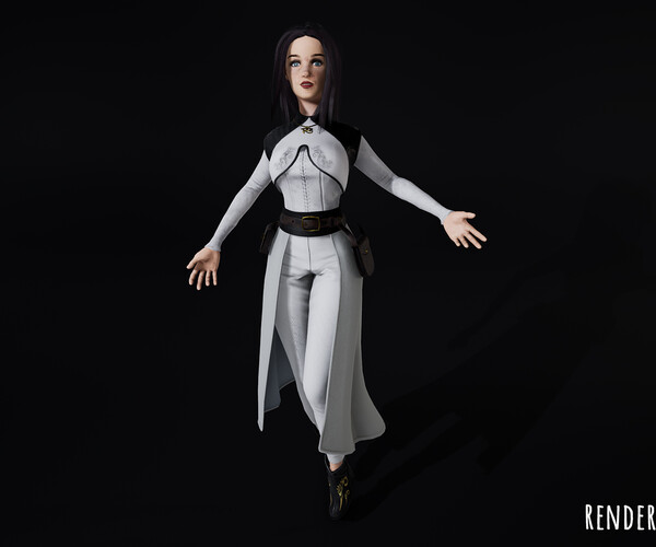 ArtStation - Female Wizard | Game Assets