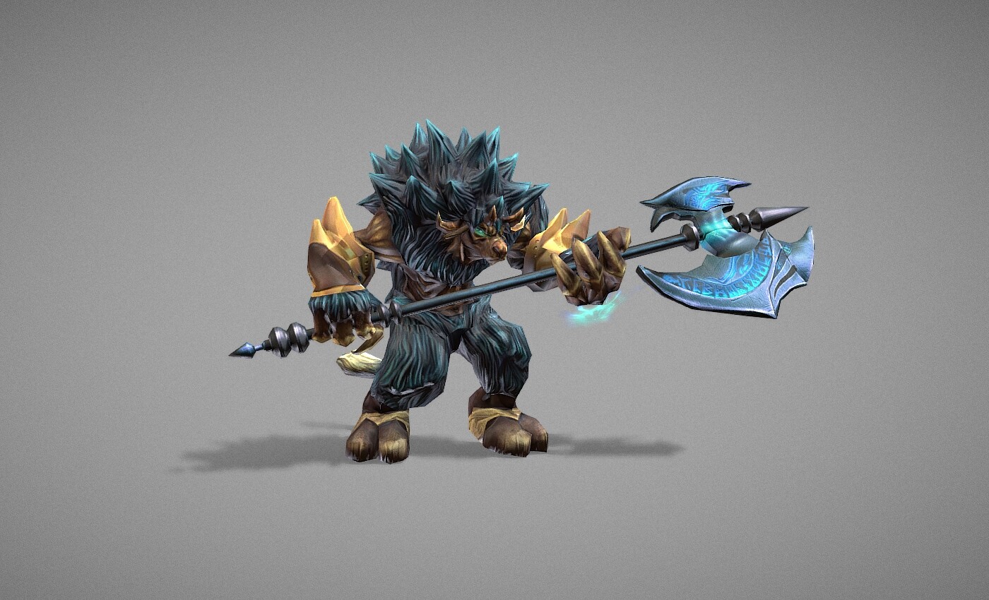 ArtStation - Guardian Beast Warrior Spirit | Game Assets