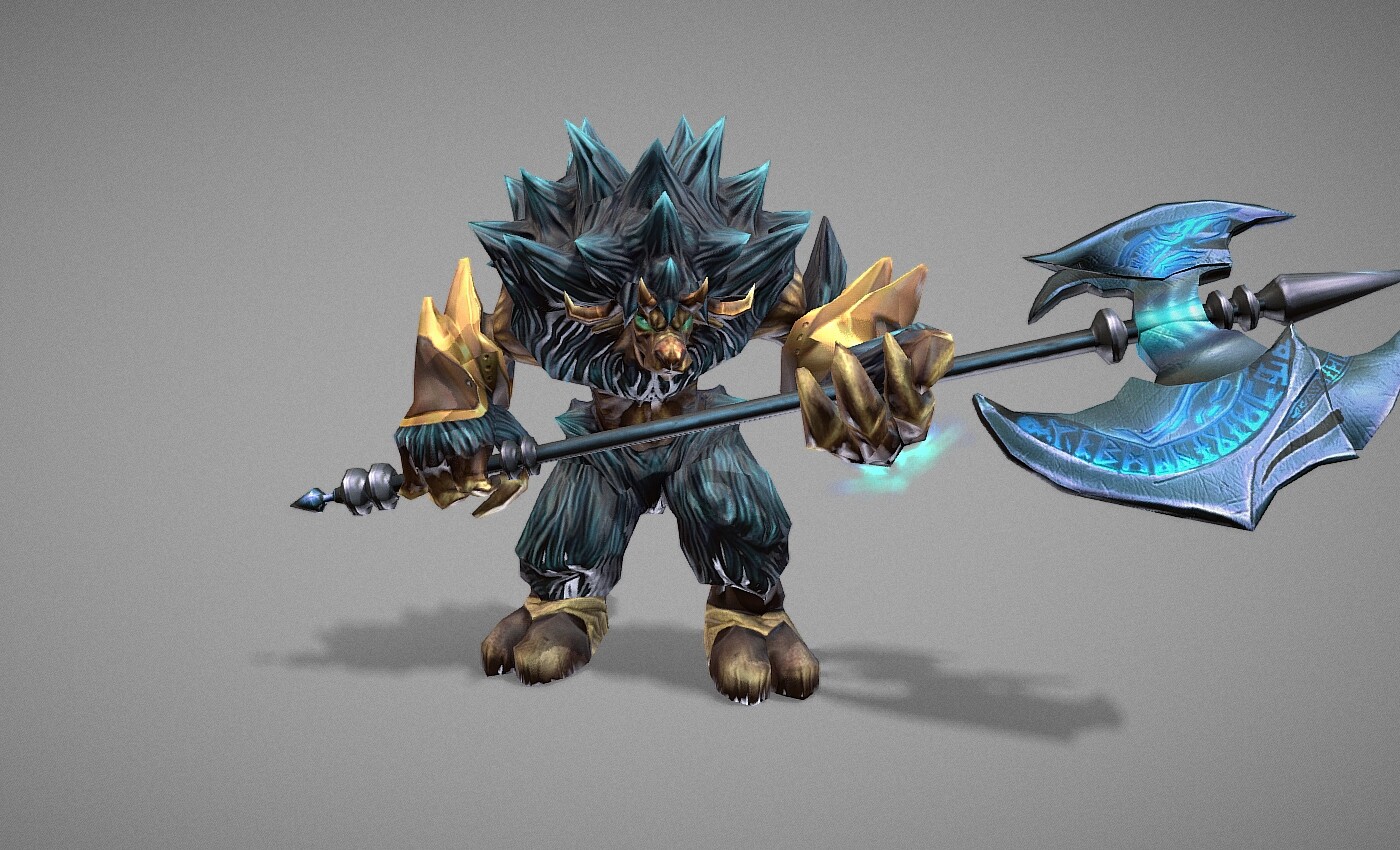 ArtStation - Guardian Beast Warrior Spirit | Game Assets