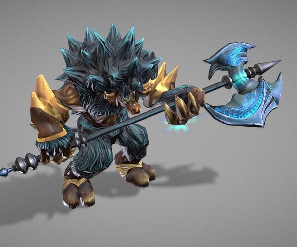 ArtStation - Guardian Beast Warrior Spirit | Game Assets
