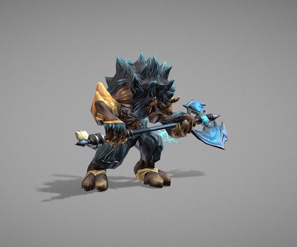 ArtStation - Guardian Beast Warrior Spirit | Game Assets