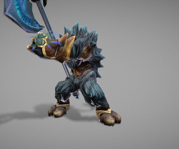 ArtStation - Guardian Beast Warrior Spirit | Game Assets