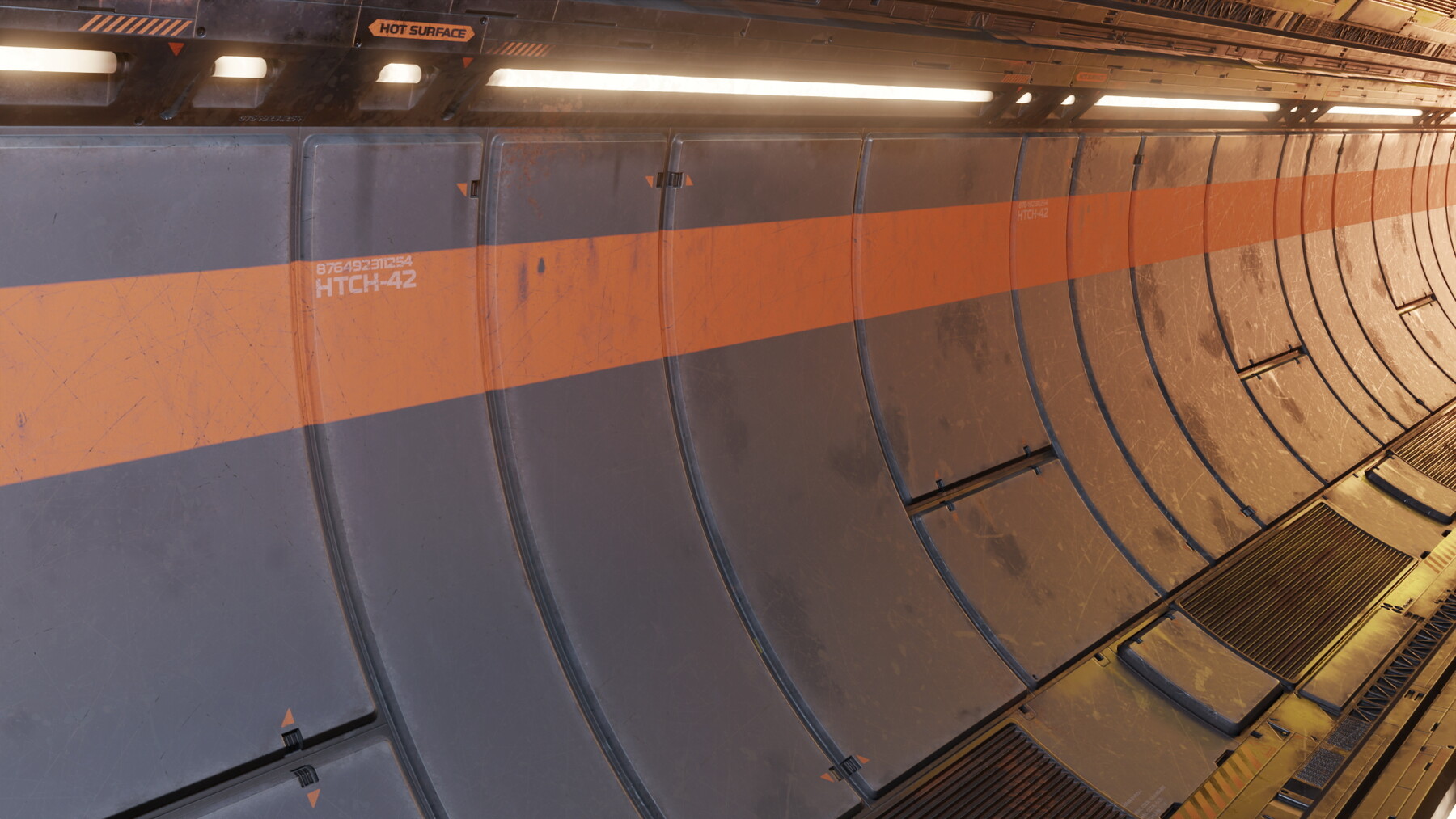 ArtStation - 4 Sci-fi corridor trim sheet textures - [Dark grey/Metal ...