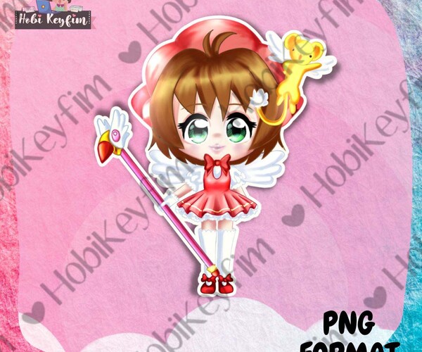ArtStation - Sakura Card Captor Sticker Design - Digital Download ...