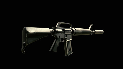 ArtStation - WEAPON SERIES - M16 | Game Assets