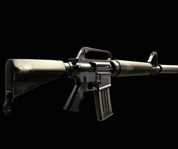 ArtStation - WEAPON SERIES - M16 | Game Assets