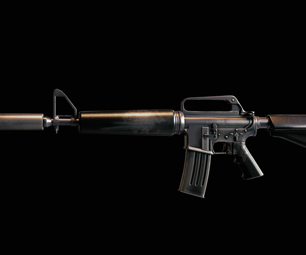 ArtStation - WEAPON SERIES - M16 | Game Assets