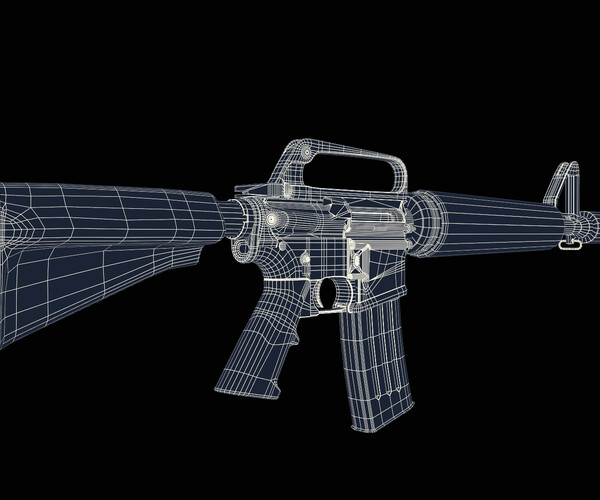 ArtStation - WEAPON SERIES - M16 | Game Assets