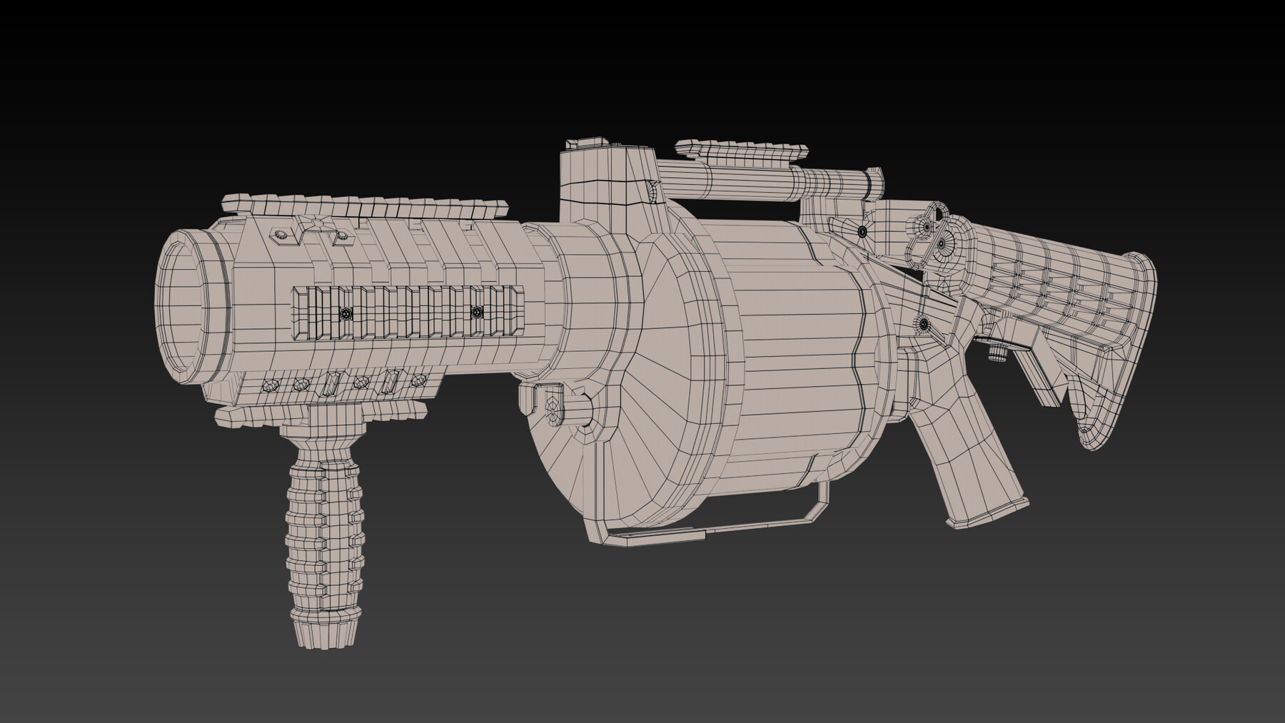 ArtStation - WEAPON SERIES - GRENADE LAUNCHER | Game Assets