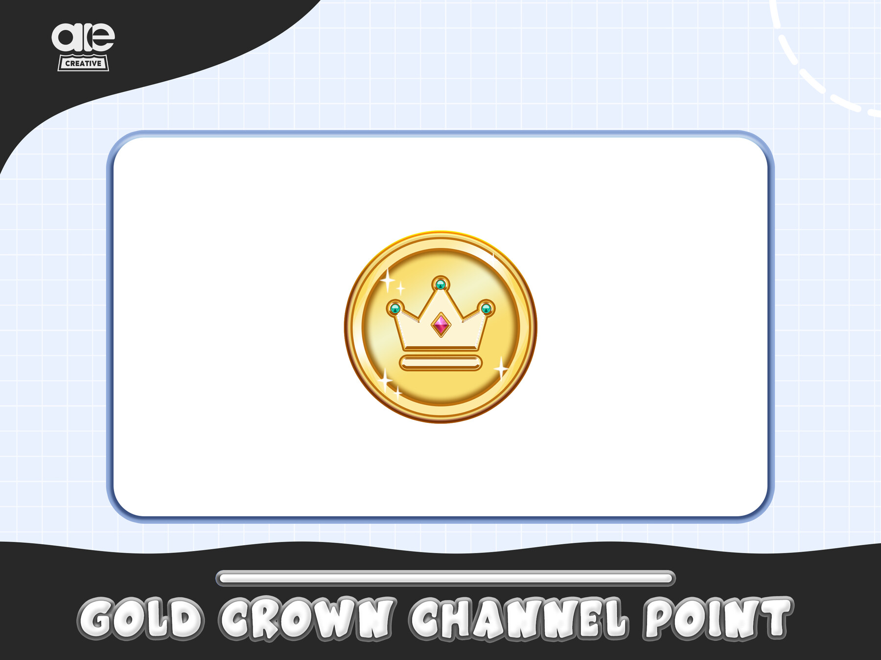 ArtStation - Gold Crown Channel Points Coin , Channel Point, twitch ...