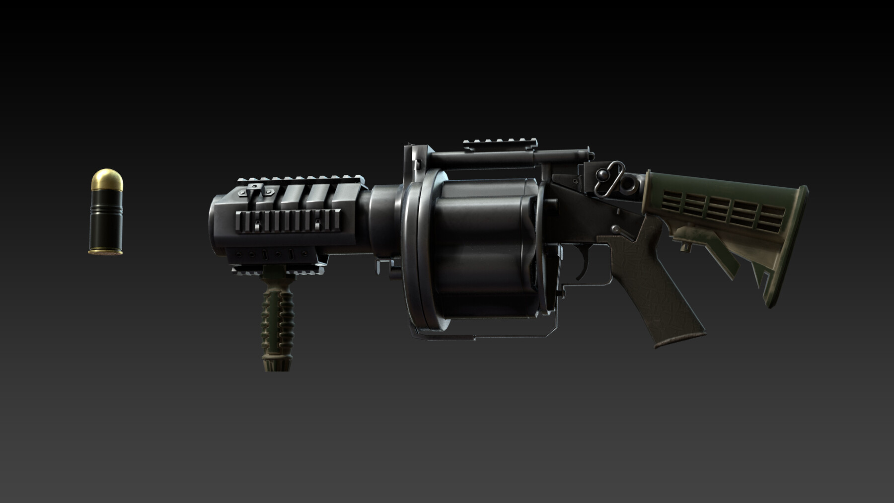 ArtStation - WEAPON SERIES - GRENADE LAUNCHER | Game Assets