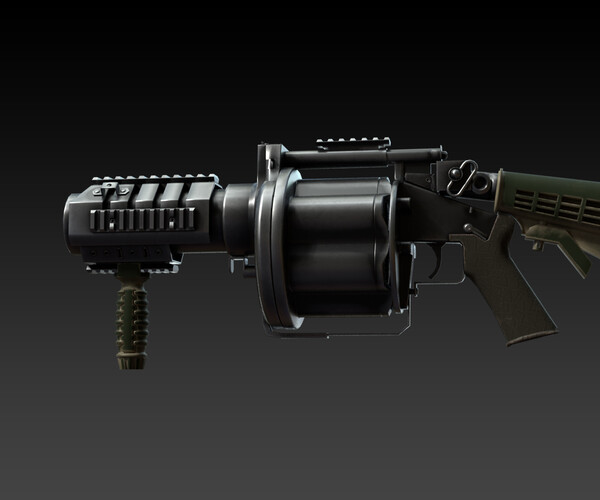 ArtStation - WEAPON SERIES - GRENADE LAUNCHER | Game Assets