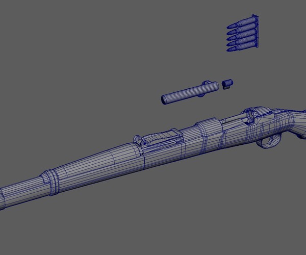 ArtStation - WEAPON SERIES - KAR98 | Game Assets