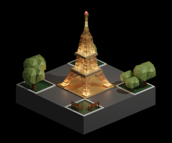 ArtStation - Eiffel Tower | Game Assets