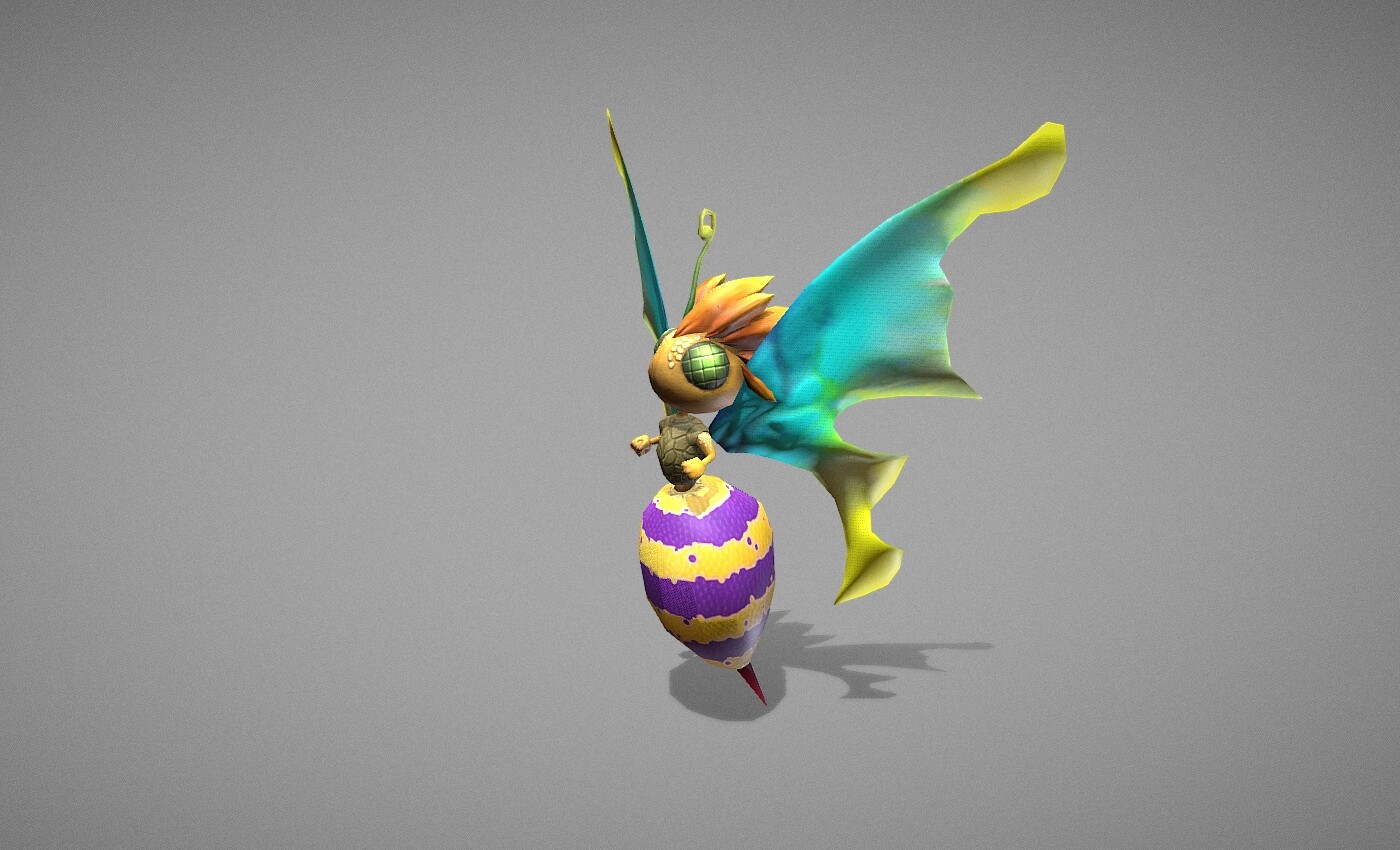 ArtStation - Death Flower Bee bug Creature | Game Assets