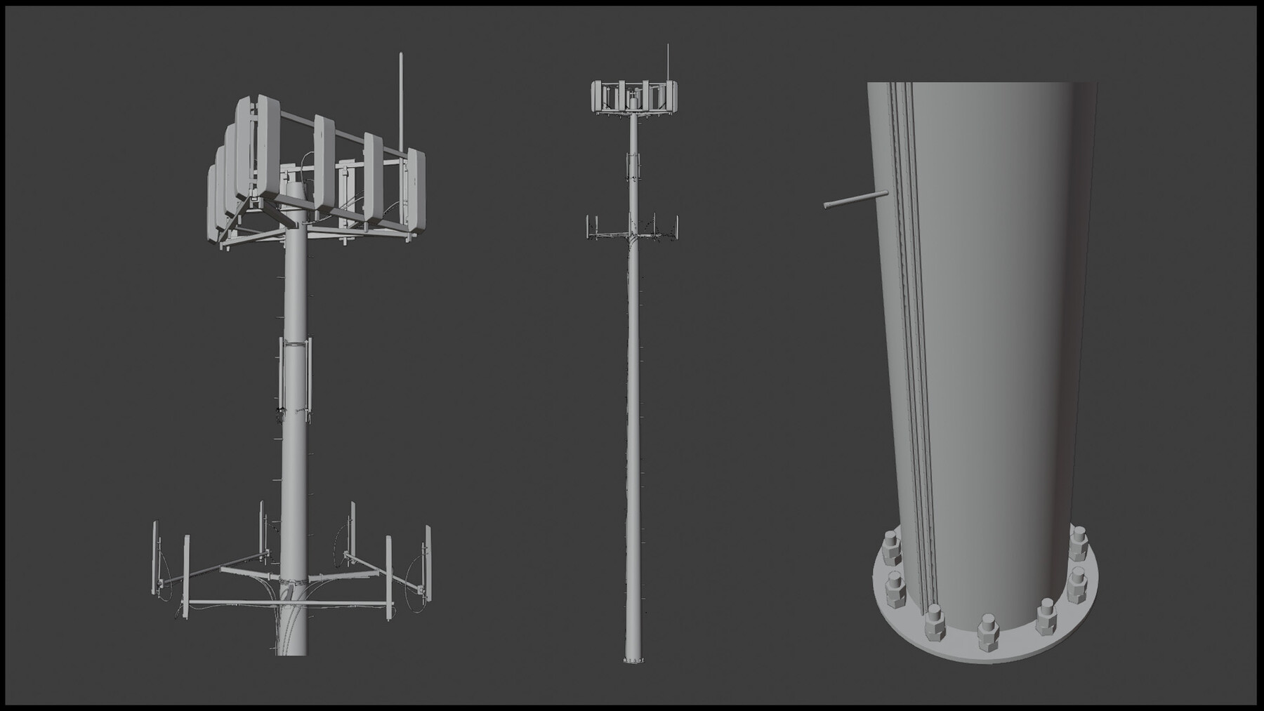 ArtStation - Cell Tower 3D Model | Resources