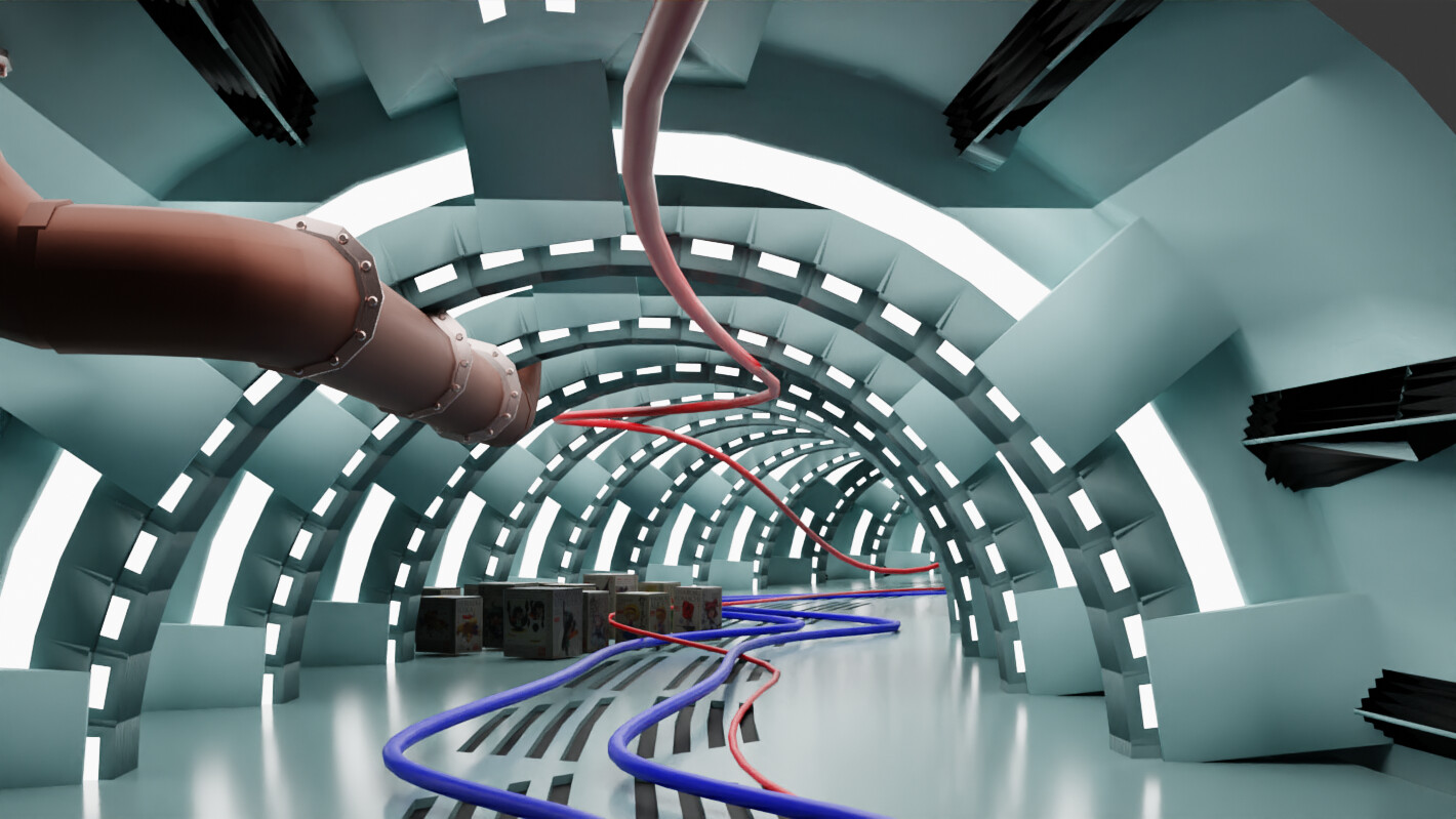 ArtStation - alien warship inner scifi | Resources