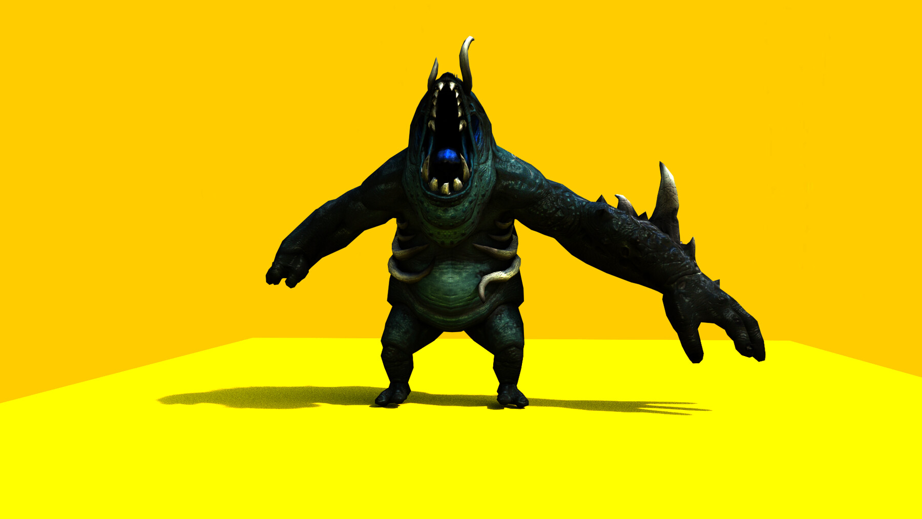 ArtStation - Teeth humanoid monster | Game Assets