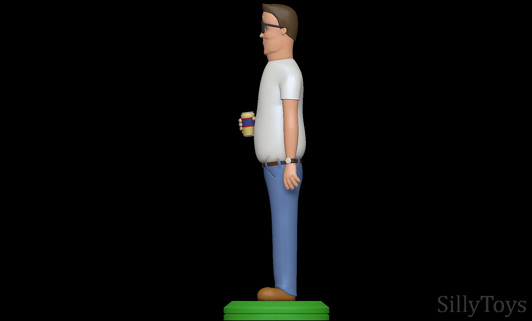 ArtStation - Hank Hill - King of the Hill 3D print model | Resources