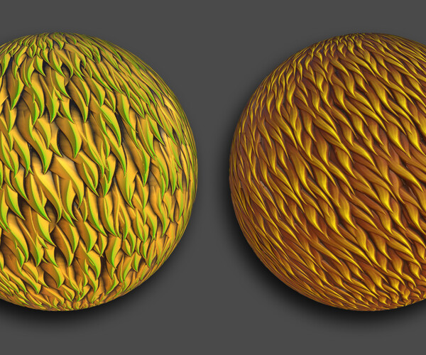 ArtStation - 10 Stylized Procedural Fur | Resources