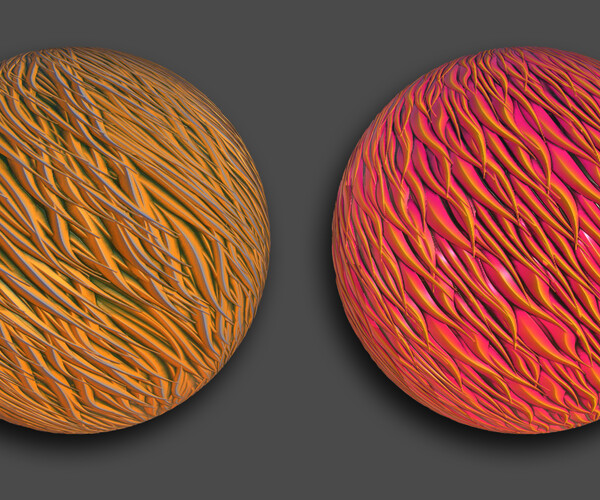 ArtStation - 10 Stylized Procedural Fur | Resources