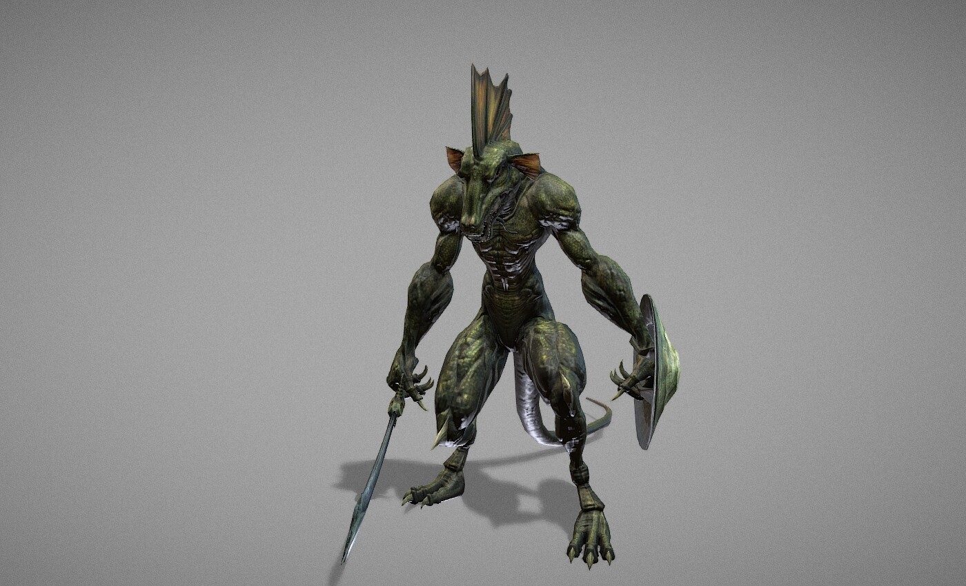 ArtStation - Lizardman Myth | Game Assets