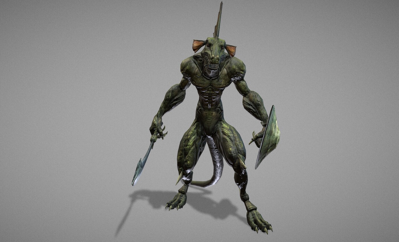 ArtStation - Lizardman Myth | Game Assets