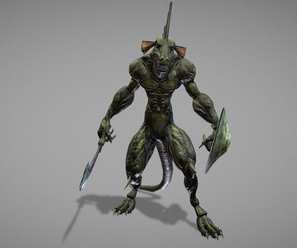 ArtStation - Lizardman Myth | Game Assets