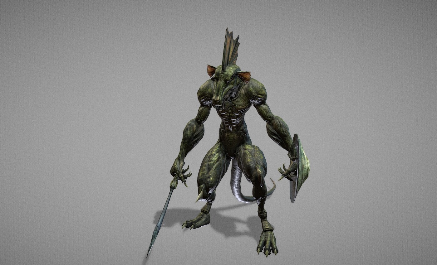 ArtStation - Lizardman Myth | Game Assets