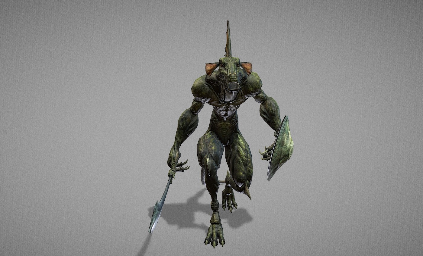 ArtStation - Lizardman Myth | Game Assets