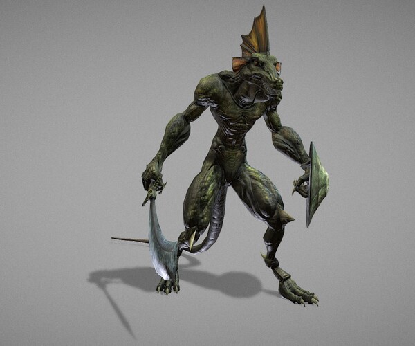 ArtStation - Lizardman Myth | Game Assets