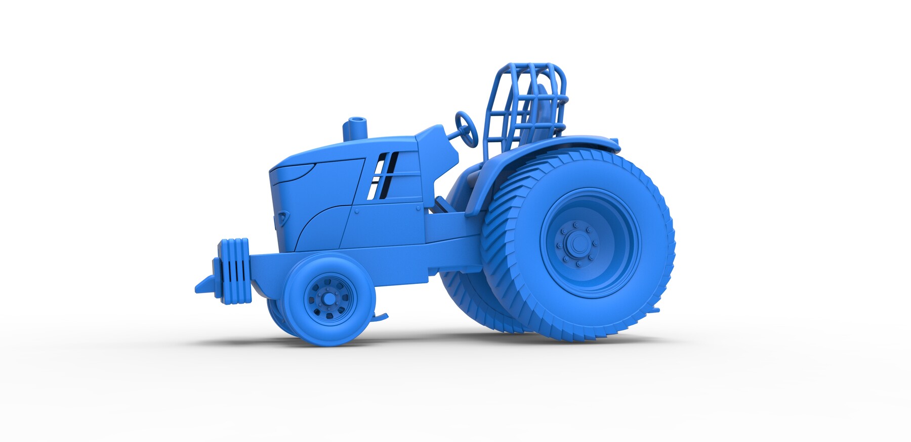 ArtStation - 3D printable Diecast fun short Pulling Tractor Scale 1:25 ...