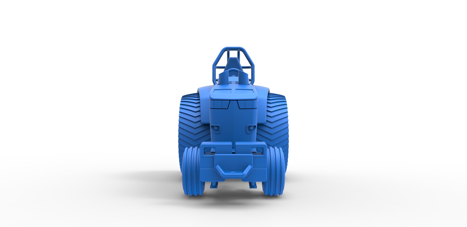 ArtStation - 3D printable Diecast fun short Pulling Tractor Scale 1:25 ...