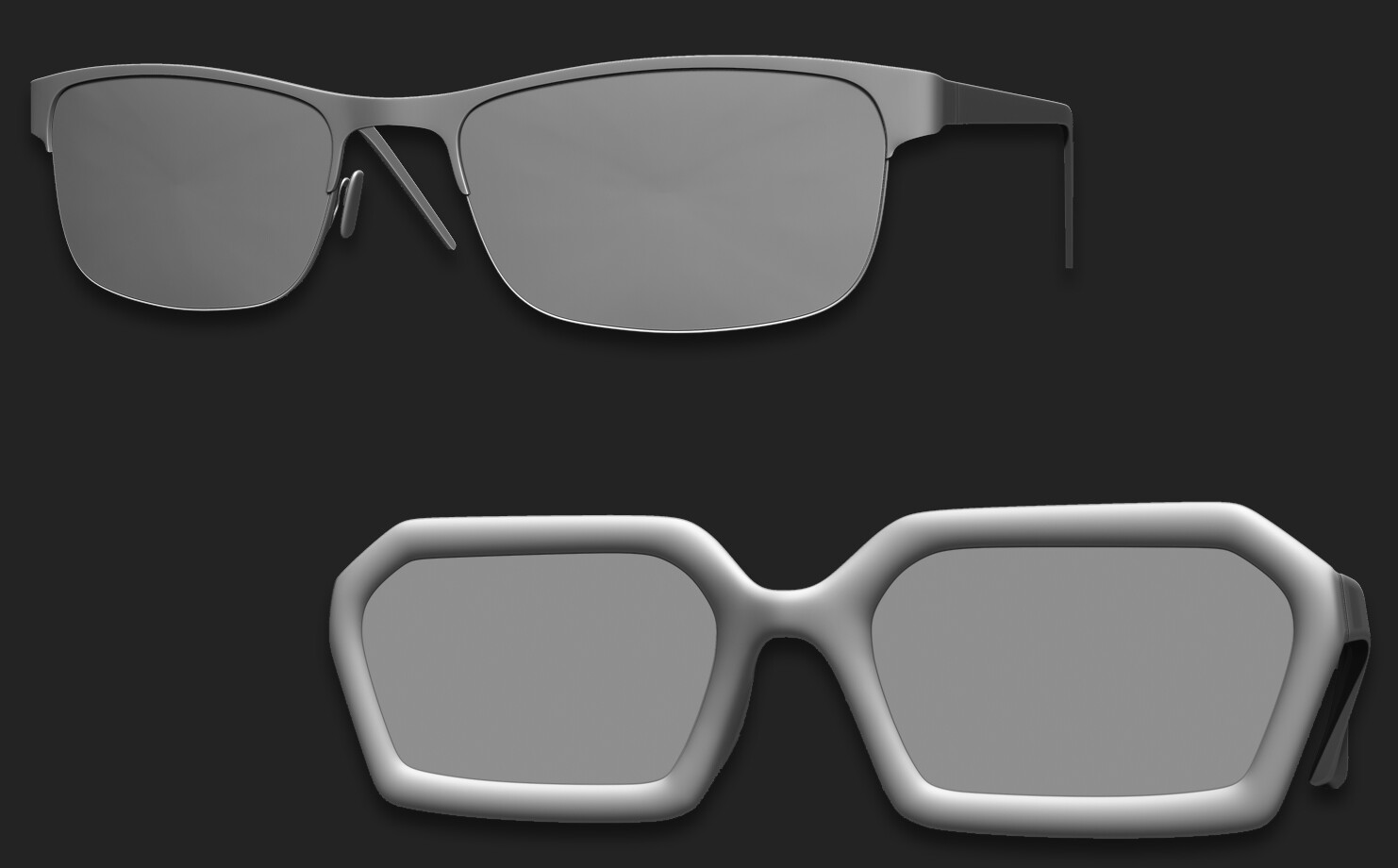 ArtStation - 15 Glasses Base Mesh | Resources