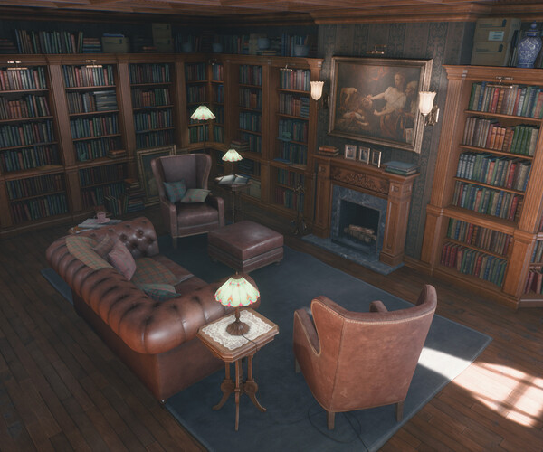 ArtStation - Abandoned Horror Mansion Interior | Game Assets