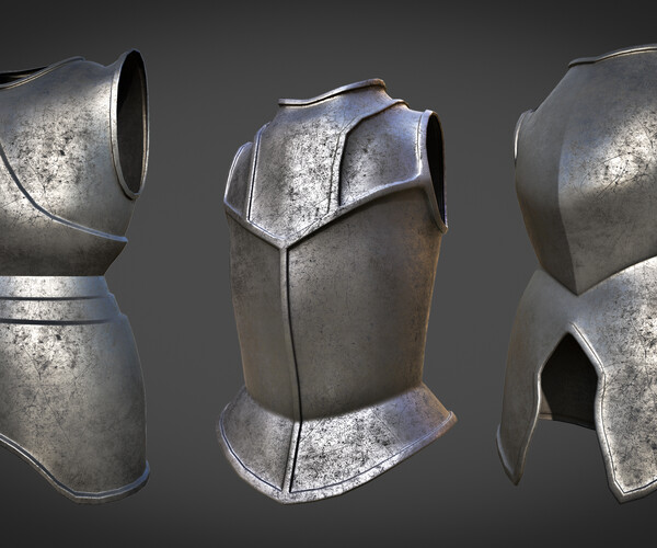 ArtStation - 20 Body Armor Base Mesh (With UV) | Game Assets